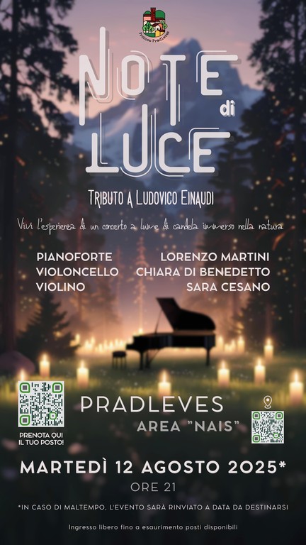 Note di Luce, tributo a Ludovico Einaudi a Pradleves - Targatocn.it