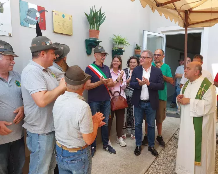 Busca, inaugurati i lavori alla Casa Alpina durante l’omaggio al Sacro ...