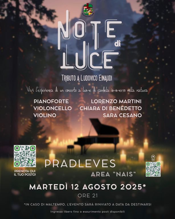 Note di Luce, tributo a Ludovico Einaudi a Pradleves - Targatocn.it